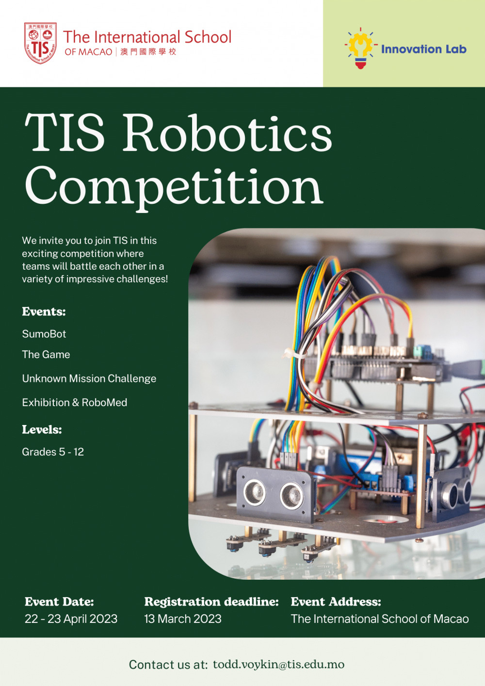 Think, Create & Compete in TIS’s 2023 Robotics Competition — The ...